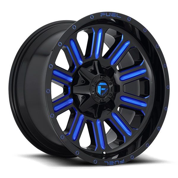 Fuel Hardline Wheel D646 Gloss Black w/candy blue – 31Mechanicals